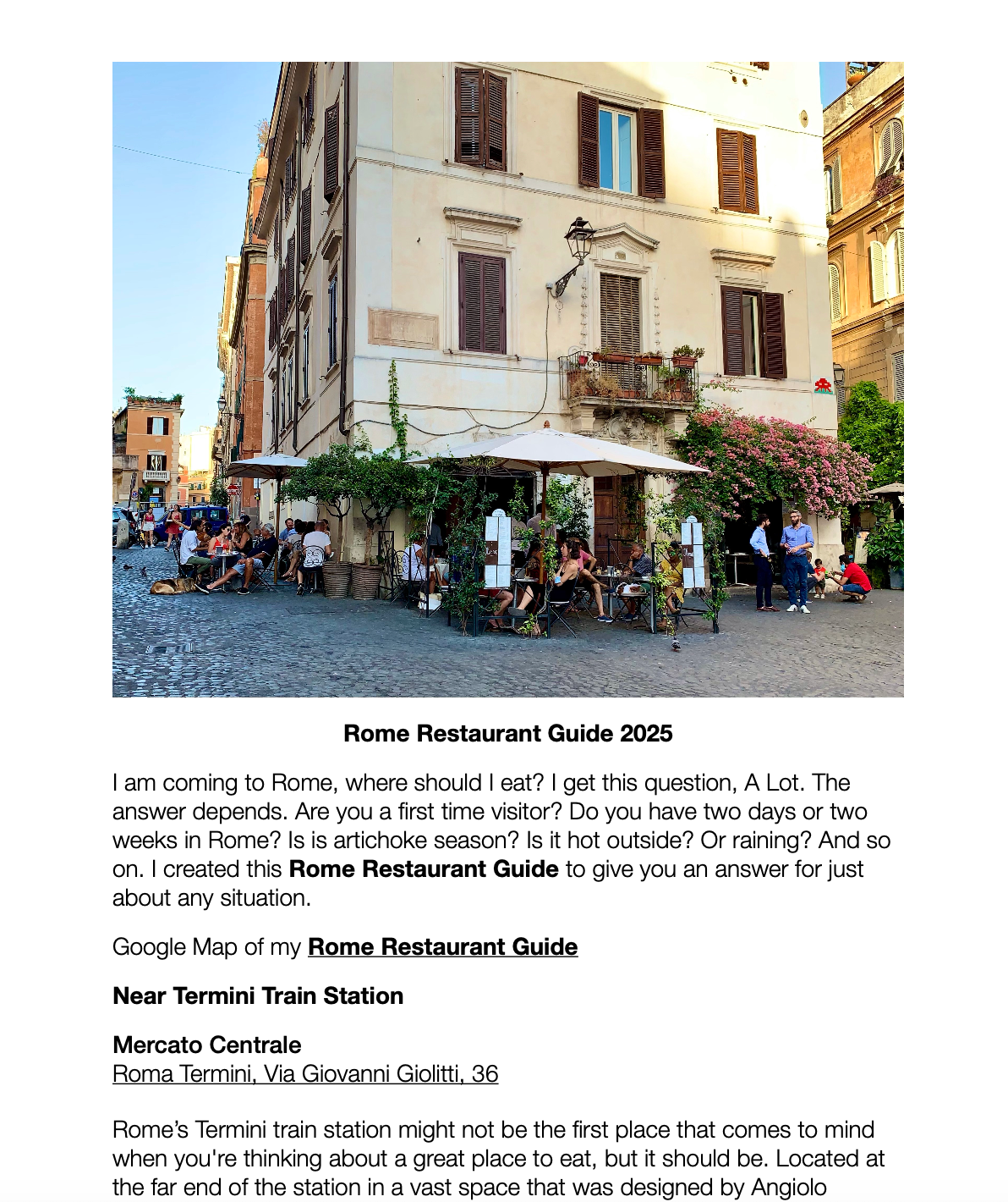 Where to Eat in Rome 2025 – Gillian Knows Best